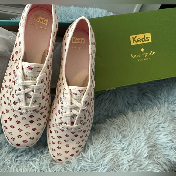 kate spade | Shoes | Keds X Kate Spade New York Printed Lips Pattern ...